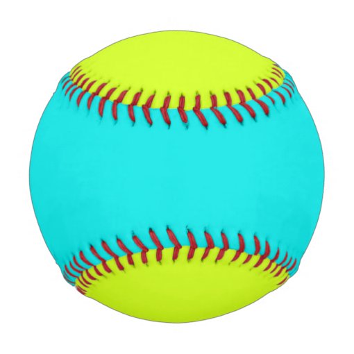 Personalized Neon Colored Baseball | Zazzle