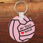 Personalized Netball Ball Design Keyring | Zazzle
