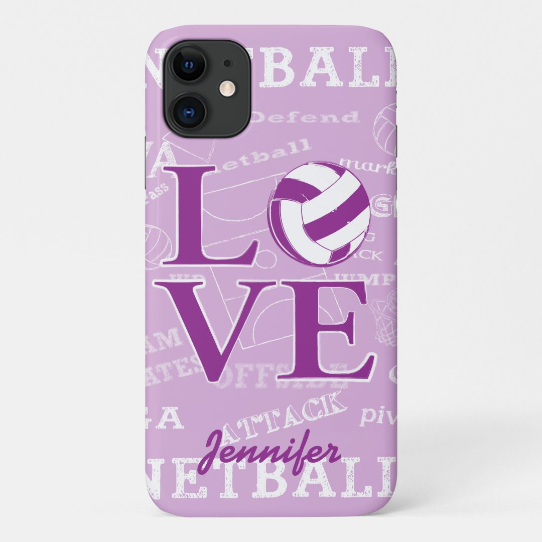 Personalized netball device case | Zazzle