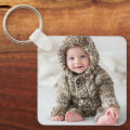 Personalized Newborn Baby Keepsake Photo Keychain | Zazzle