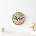 Personalized Nigerian Dwarf Dairy Goat Farm Round Clock | Zazzle