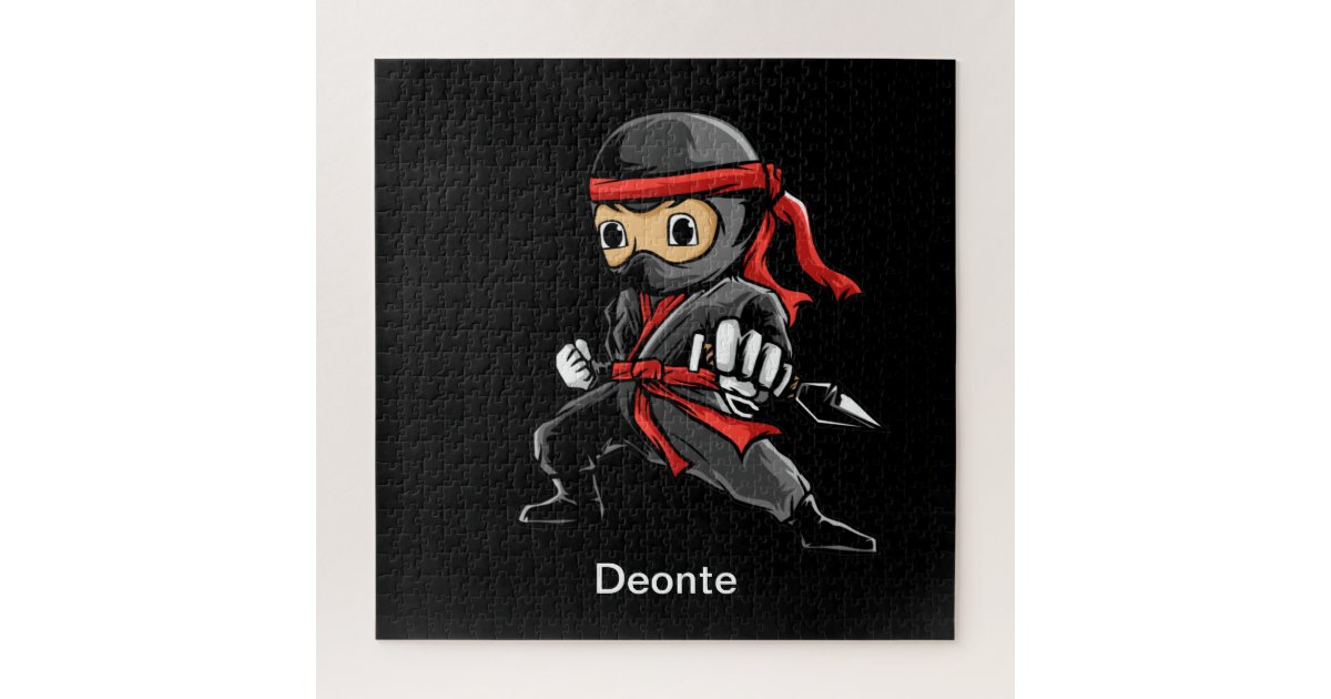 Personalized Ninja Jigsaw Puzzle | Zazzle