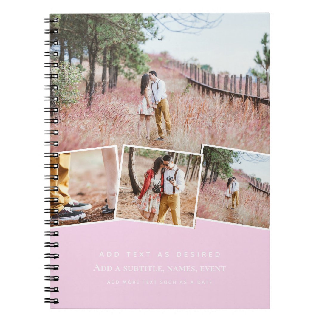 Personalized Note - Add Photos and Text Gift Idea Notebook | Zazzle
