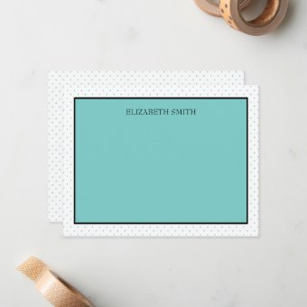 Personalized Note Cards | Tiffany Dots | Zazzle
