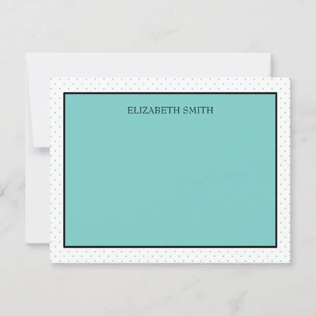Personalized Note Cards | Tiffany Dots | Zazzle