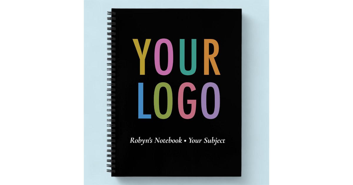 Personalized Notebook for Business Custom Logo | Zazzle