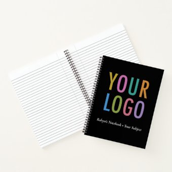 Personalized Notebook for Business Custom Logo | Zazzle
