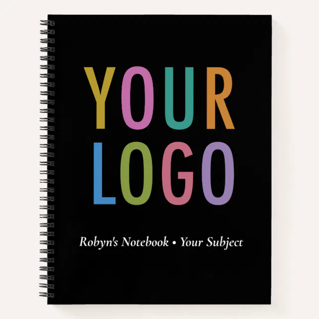 Personalized Notebook for Business Custom Logo | Zazzle