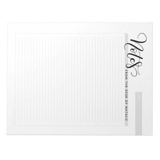 Personalized, Notes from the desk of - notepad | Zazzle