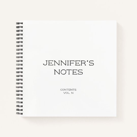 Personalized Notes with Name Notebook | Zazzle.com