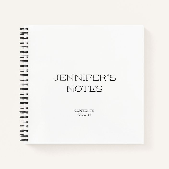 Personalized Notes with Name Notebook | Zazzle.com