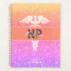 Personalized NP Nurse Practitioner Rainbow Glitter Planner | Zazzle
