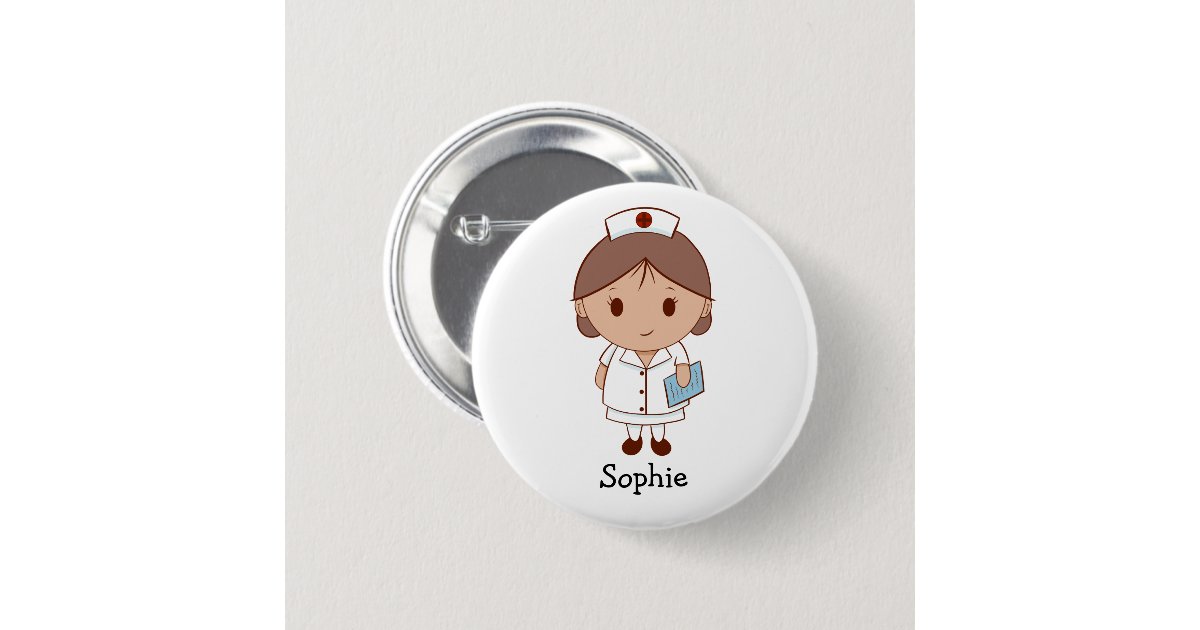Personalized Nurse Button | Zazzle