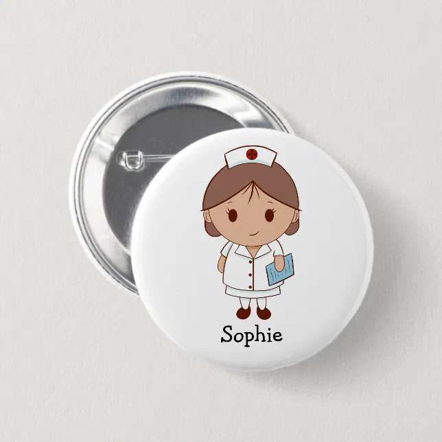 Personalized Nurse Button | Zazzle