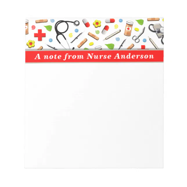 Personalized Nurse Gift Notepad | Zazzle