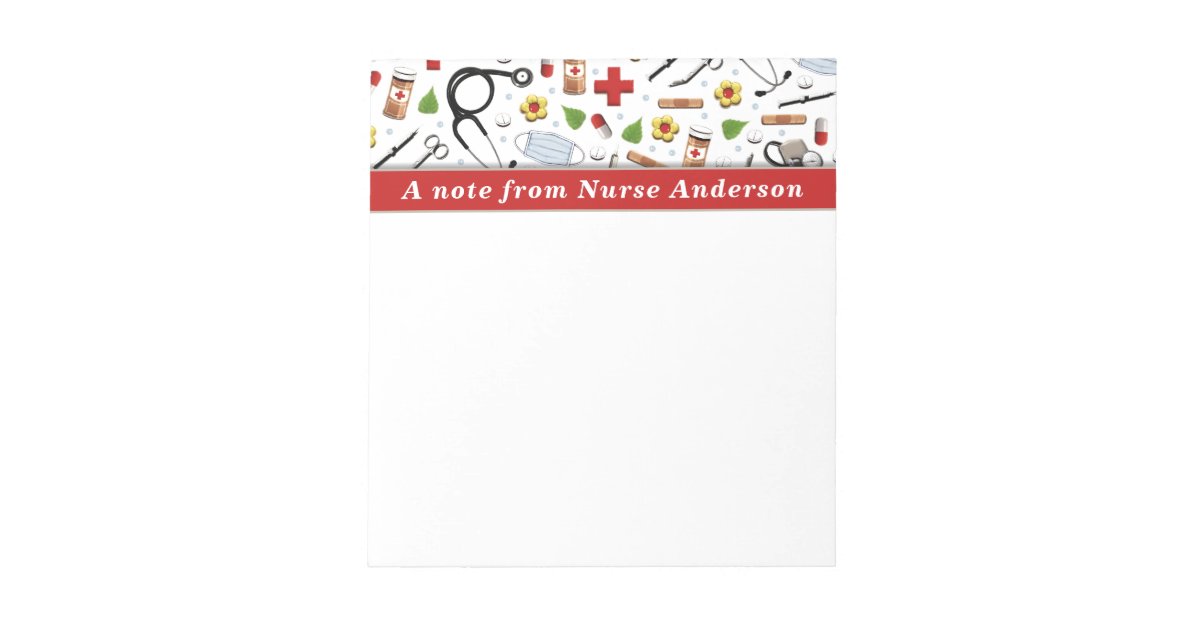 Personalized Nurse Gift Notepad | Zazzle