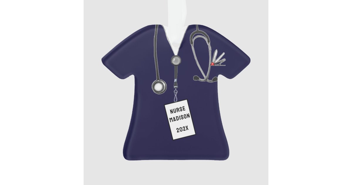 Personalized Nurse Gift Ornament | Zazzle