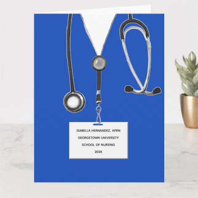 Personalized Nurse Graduation Card | Zazzle