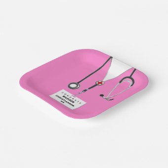 Personalized Nurse Graduation Paper Plates | Zazzle
