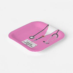 Personalized Nurse Graduation Paper Plates | Zazzle