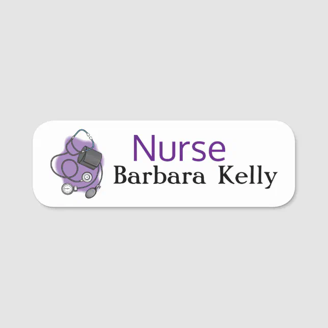 Personalized Nurse Name Tag | Zazzle