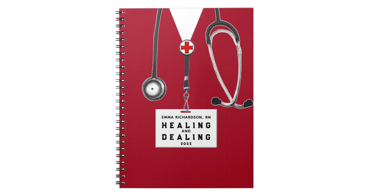 Personalized Nurse Notebook | Zazzle