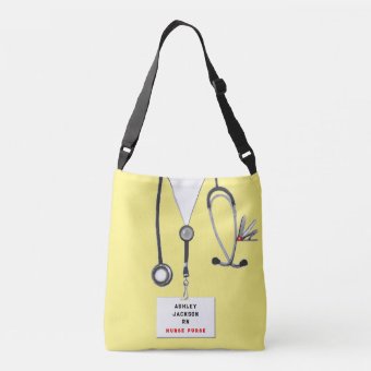 Personalized Nurse Purse Crossbody Bag | Zazzle