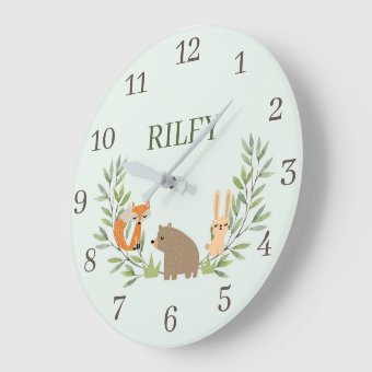 Personalized Nursery Wall Clock | Zazzle
