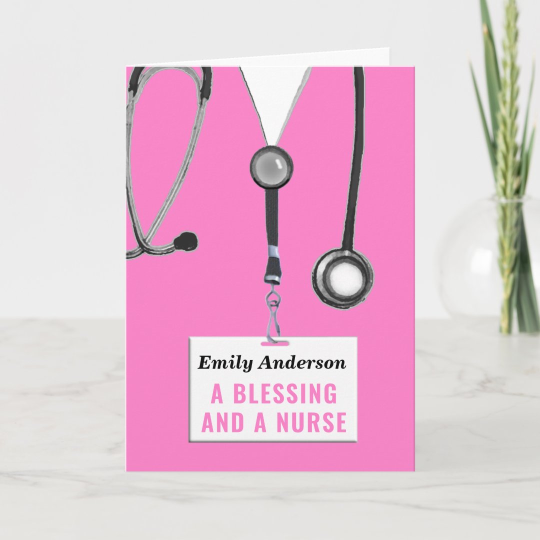 Personalized Nursing School Graduation Card | Zazzle