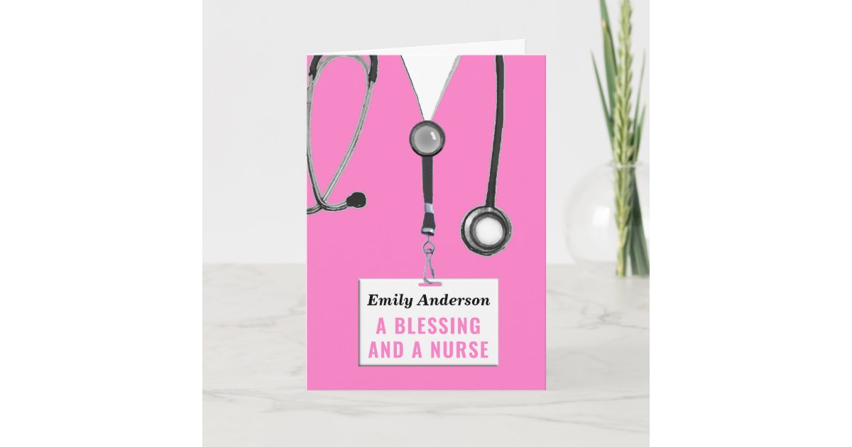 Personalized Nursing School Graduation Card | Zazzle