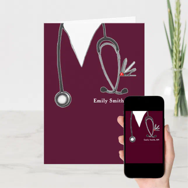 Personalized Nursing School Graduation Card | Zazzle
