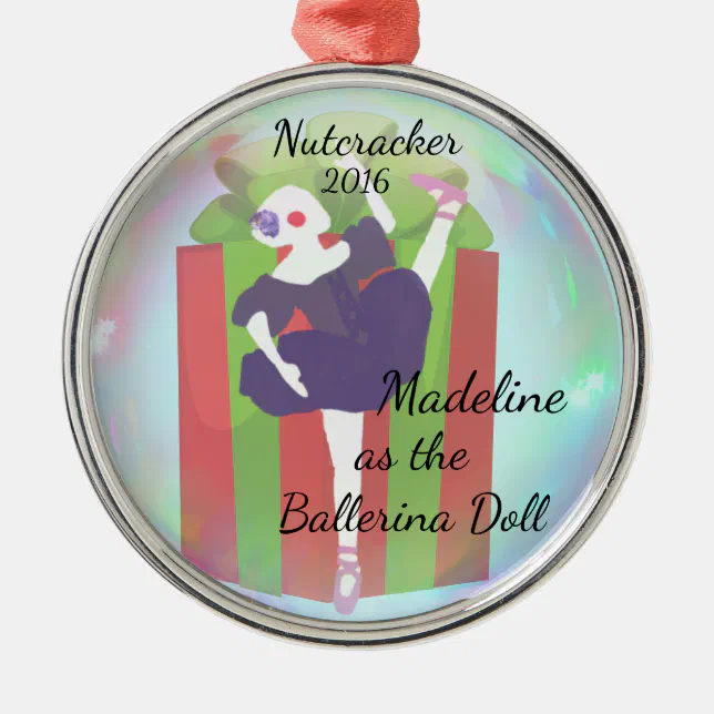 Personalized Nutcracker Ornament - Ballerina Doll | Zazzle