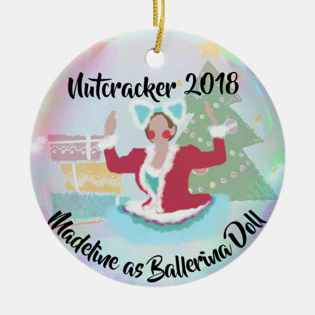 Personalized Nutcracker Ornament - Ballerina Doll | Zazzle