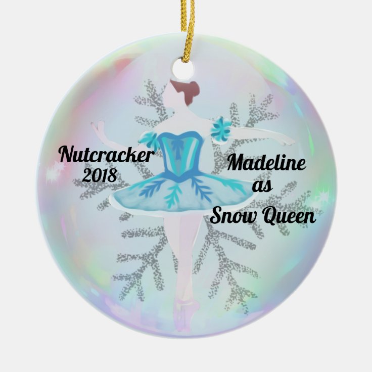 Personalized Nutcracker Ornament - Snow Queen | Zazzle
