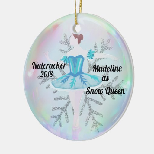Personalized Nutcracker Ornament - Snow Queen | Zazzle
