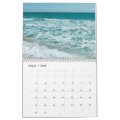 Personalized Ocean Waves Beach Scene Calendar | Zazzle