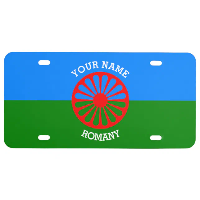 Personalized Official Romany gypsy travellers flag License Plate | Zazzle