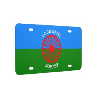 Personalized Official Romany gypsy travellers flag License Plate | Zazzle