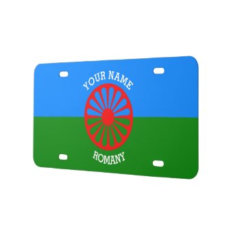 Personalized Official Romany gypsy travellers flag License Plate | Zazzle