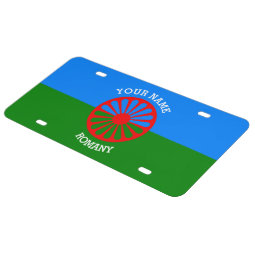 Personalized Official Romany gypsy travellers flag License Plate | Zazzle