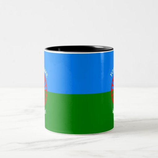 Personalized Official Romany gypsy travellers flag Two-Tone Coffee Mug ...