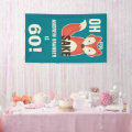 Personalized Oh, For Fox Sake Any Age Birthday Banner | Zazzle