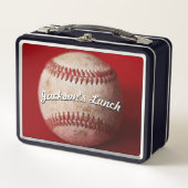 Personalized Old Baseball Metal Lunch Box | Zazzle