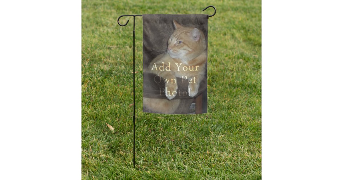 Personalized One Photo Family Pet Garden Flag | Zazzle