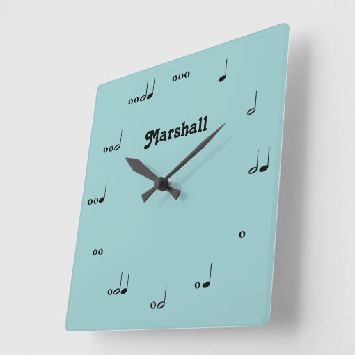 Personalized Original Music Note Clock | Zazzle