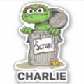 Personalized Oscar the Grouch Scram Sticker | Zazzle