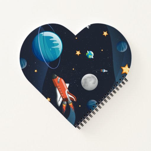 Personalized Outer Space Galaxy Activity Galaxy Notebook | Zazzle