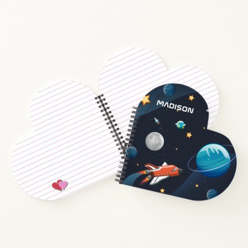 Personalized Outer Space Galaxy Activity Galaxy Notebook | Zazzle