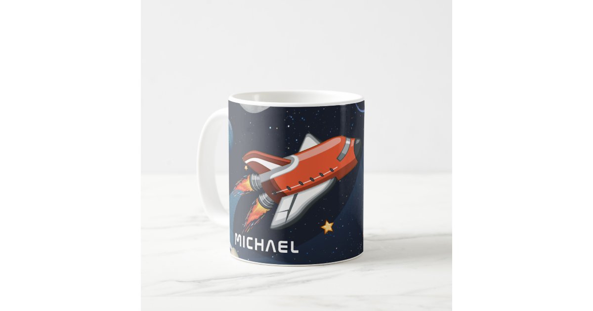 Personalized Outer Space Galaxy Shuttle Travel Coffee Mug | Zazzle