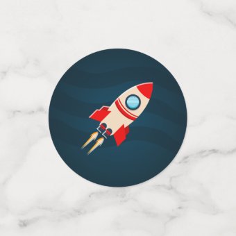 Personalized Outer Space Theme Birthday Party Confetti | Zazzle